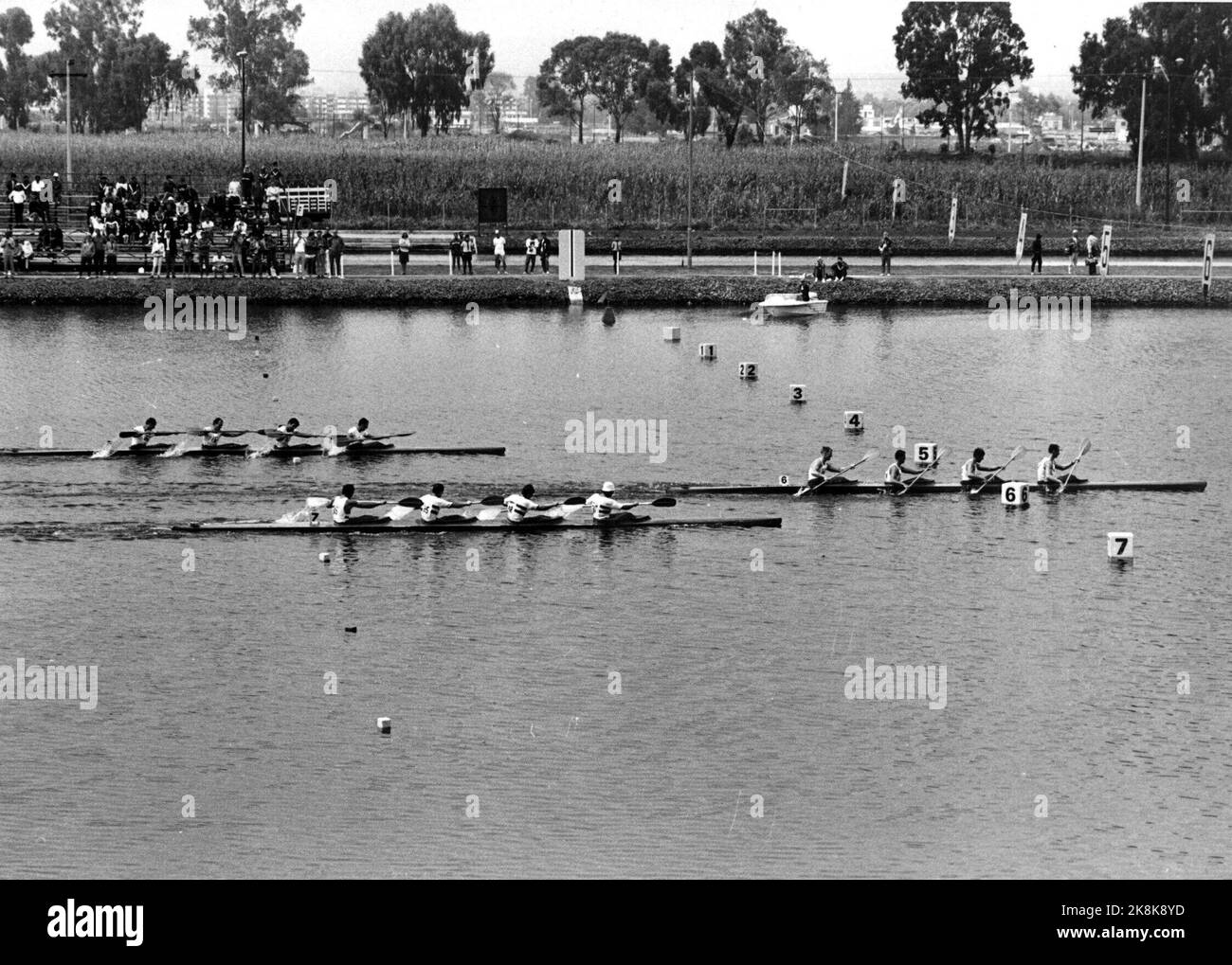 Olympics in Mexico 1968 Date: 1968-10-24 Kayak K 4. The Norwegian team ...