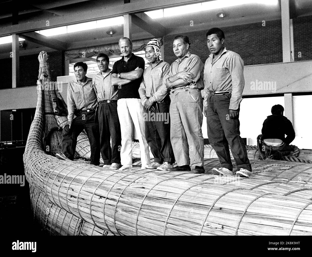 Oslo 19730801. The Papyrus boat RA II was restored after the expedition ...