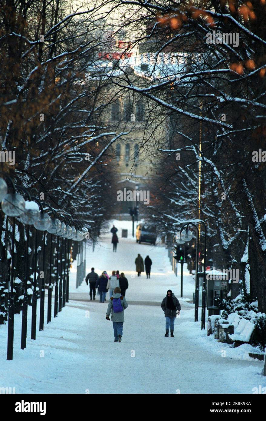 Downtown oslo snow hi-res stock photography and images - Alamy