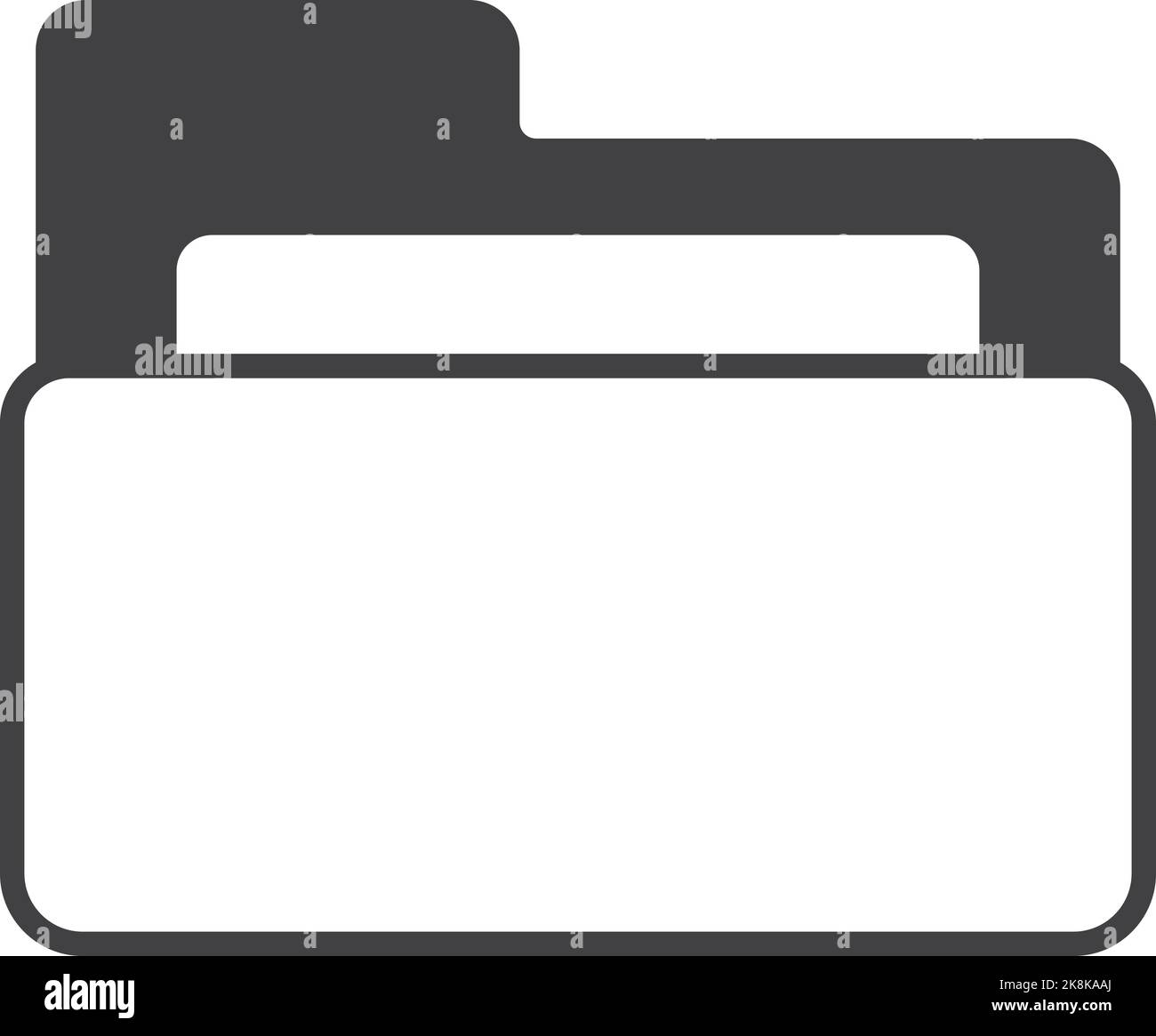 Documents and Folders illustration in minimal style isolated on ...