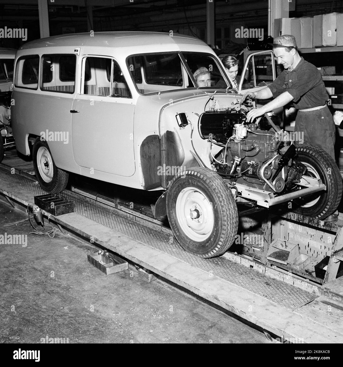 Something is mounted in the engine volvo pv photo hi-res stock ...