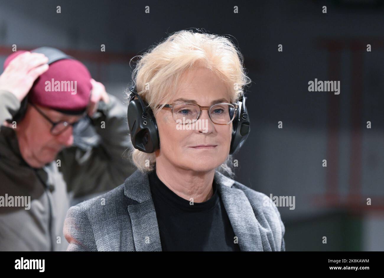 Calw, Germany. 24th Oct, 2022. German Defense Minister Christine ...