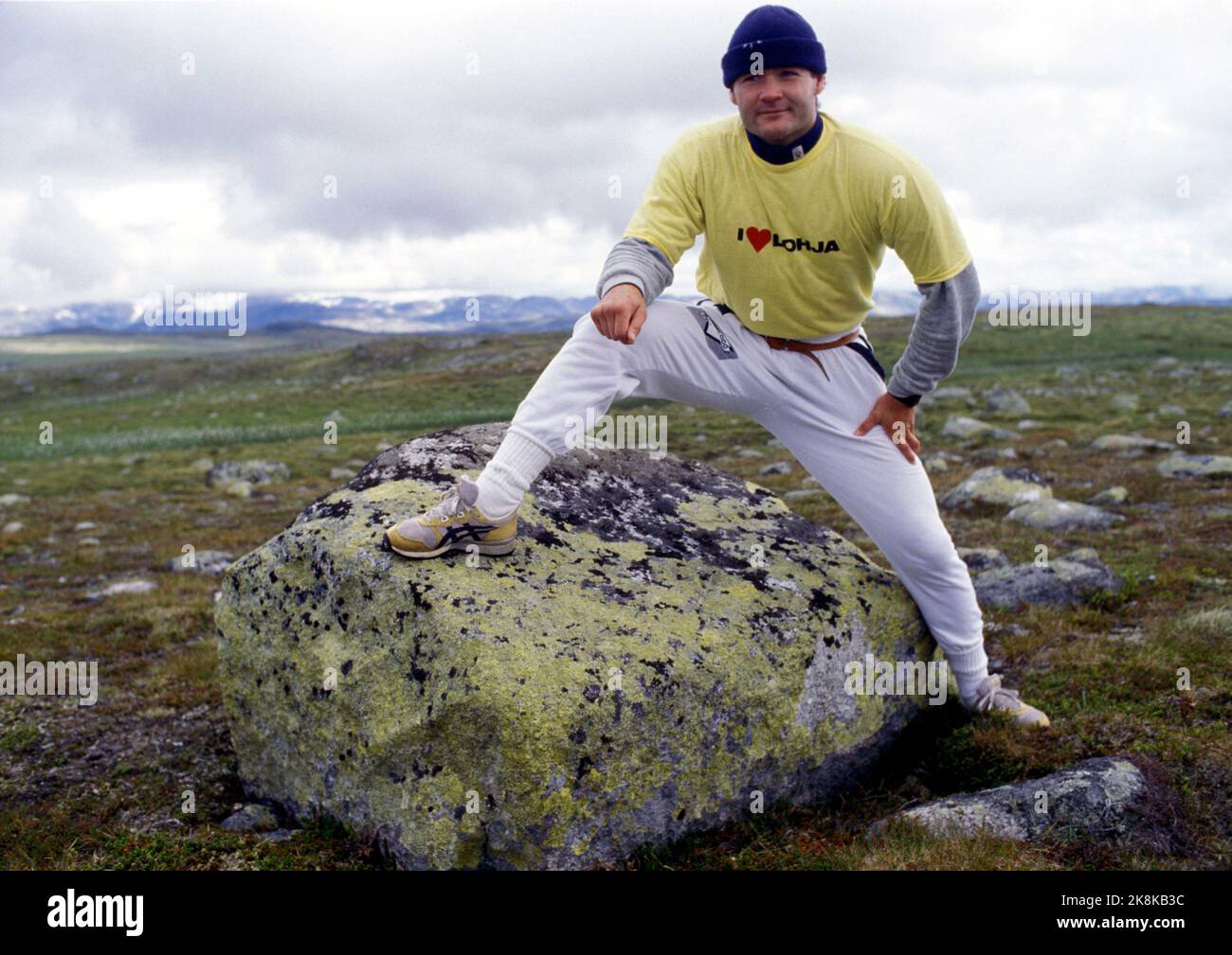Steffen tangstad coaches at hardangervidda july 1986 photo hi-res stock ...