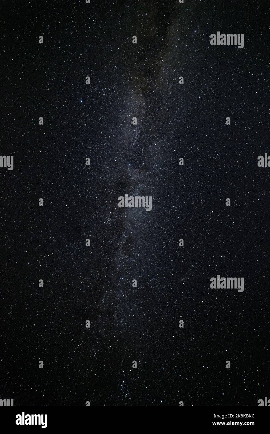 A constellation in a dark, starry night, vertical, background Stock ...