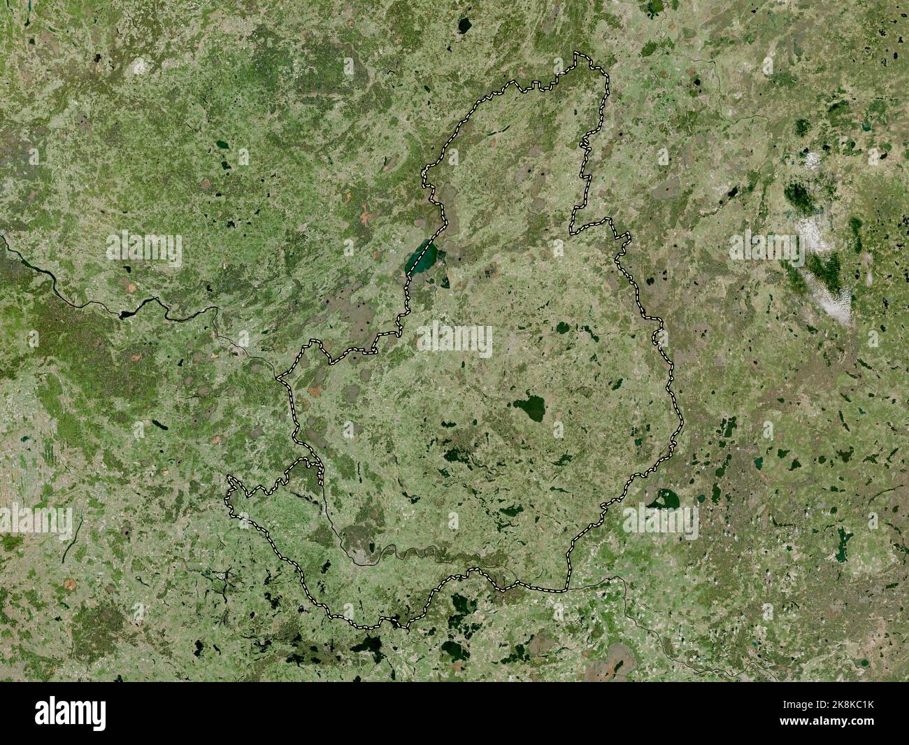 Latgale, province of Latvia. High resolution satellite map Stock Photo ...