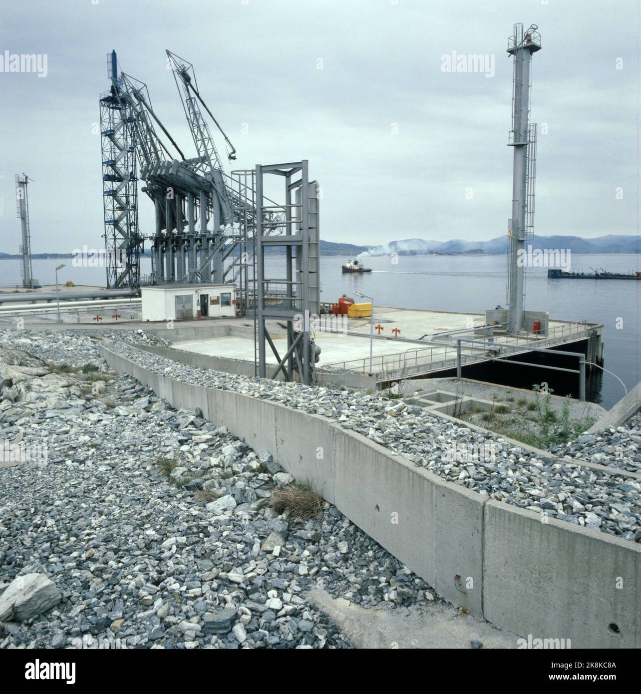 The oil refinery at mongstad under construction photo hi-res stock ...