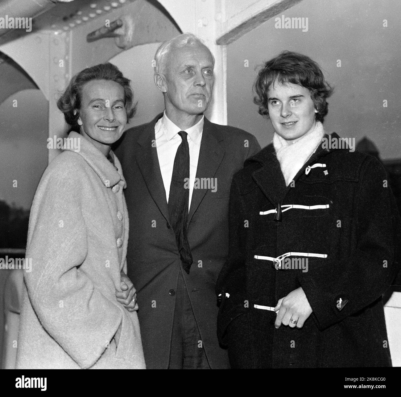 Oslo 19611029 Researcher Helge Ingstad comes home after a successful ...