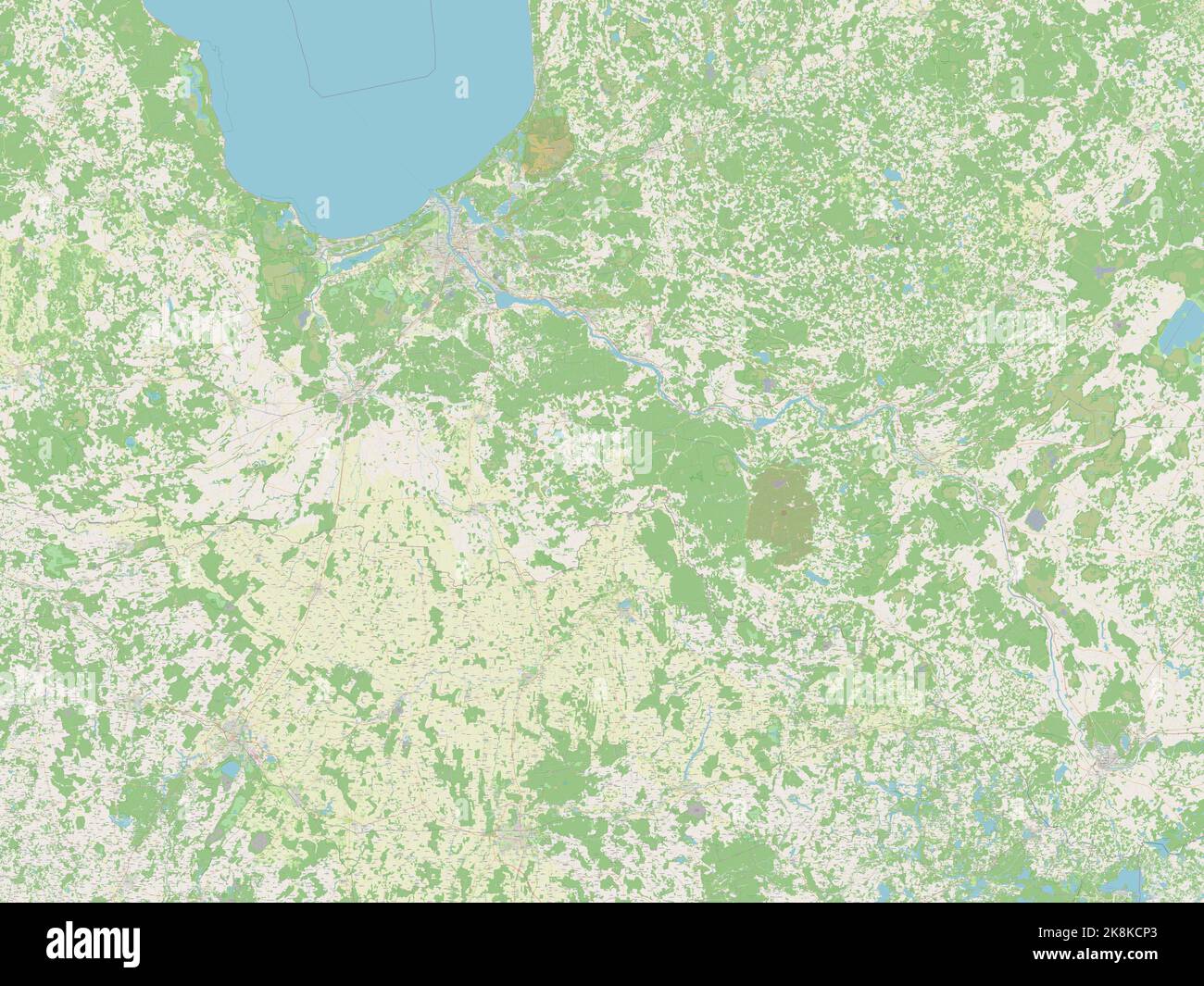 Zemgale, province of Latvia. Open Street Map Stock Photo - Alamy