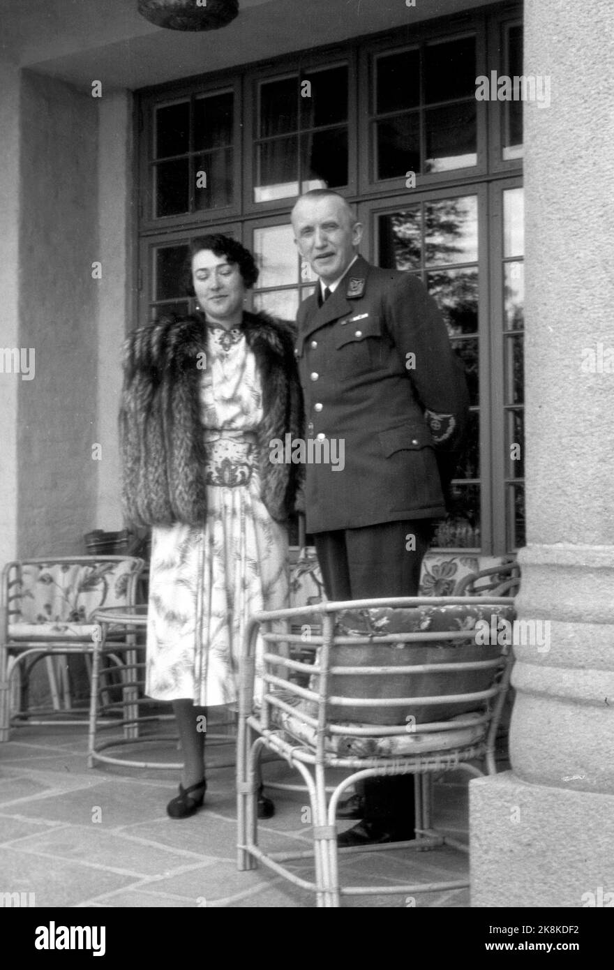 Oslo 18-07-1942. Minister President Vidkun Quisling's 55 -year birthday ...