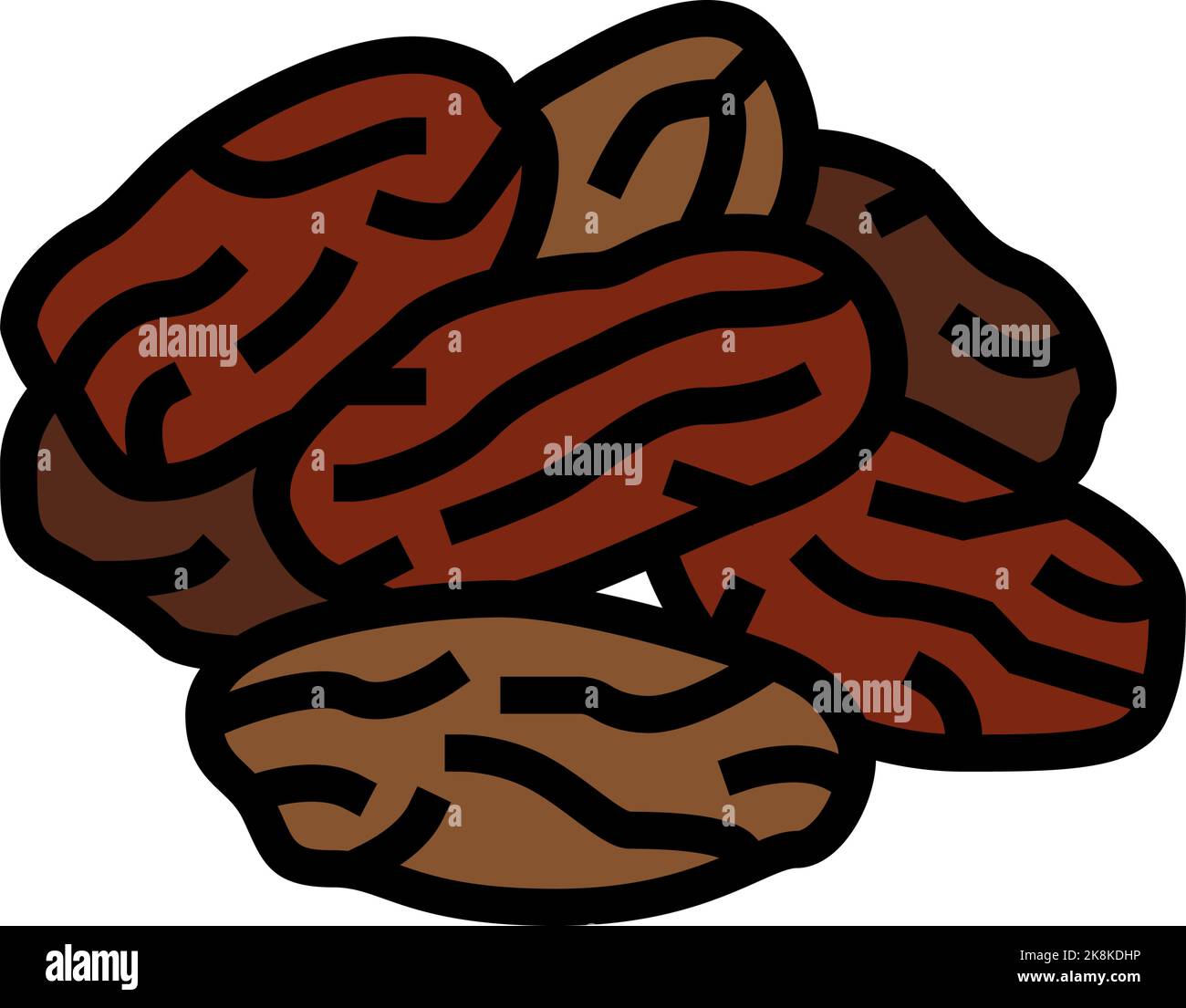 Mixed dried fruit Stock Vector Images - Alamy