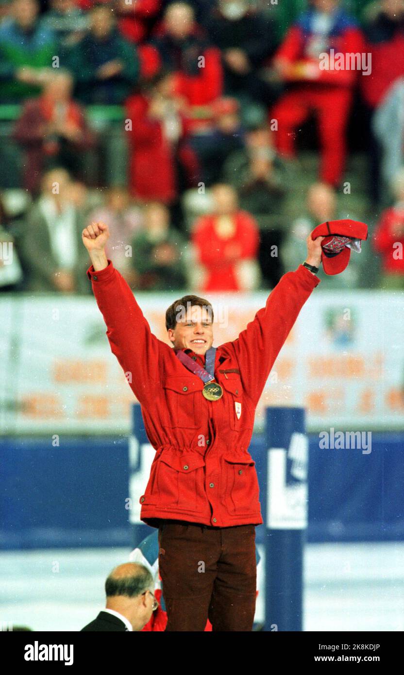 Hamar 19940216: Olympic 94, skating, 1500 meters. Johann Olav Koss ...