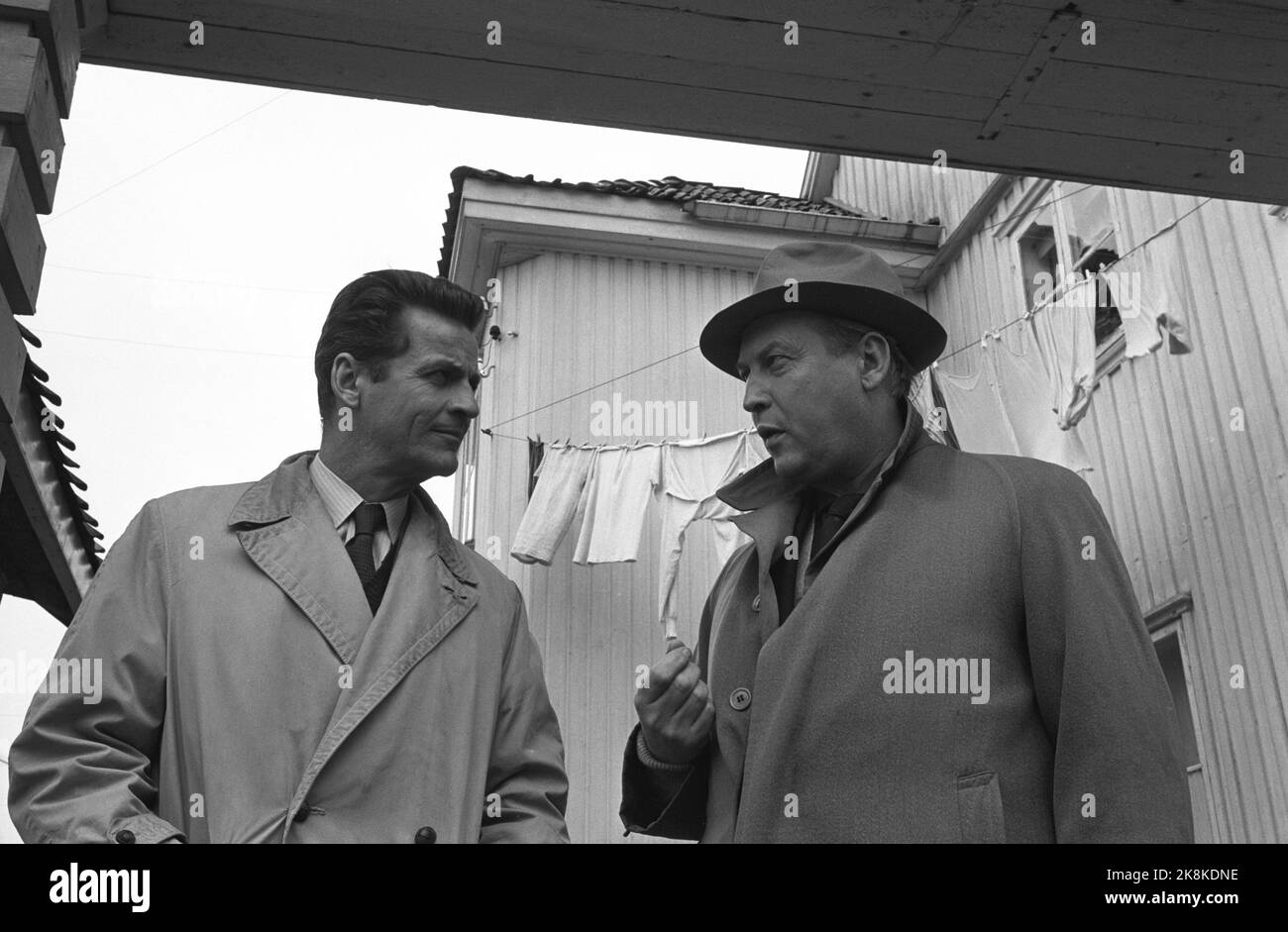 April 13, 1963. Terje Stigen's novel "Lovers" is filmed. Here Gisle ...