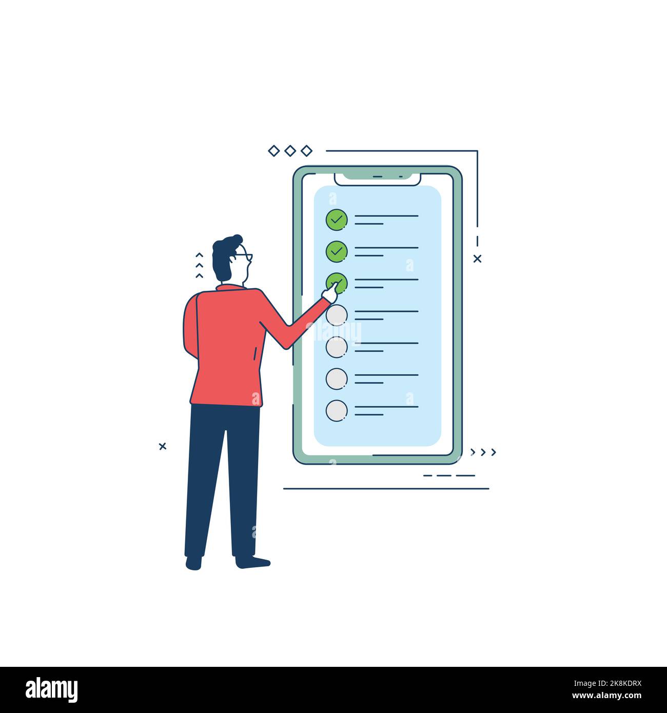 Done by the man Stock Vector Images - Alamy