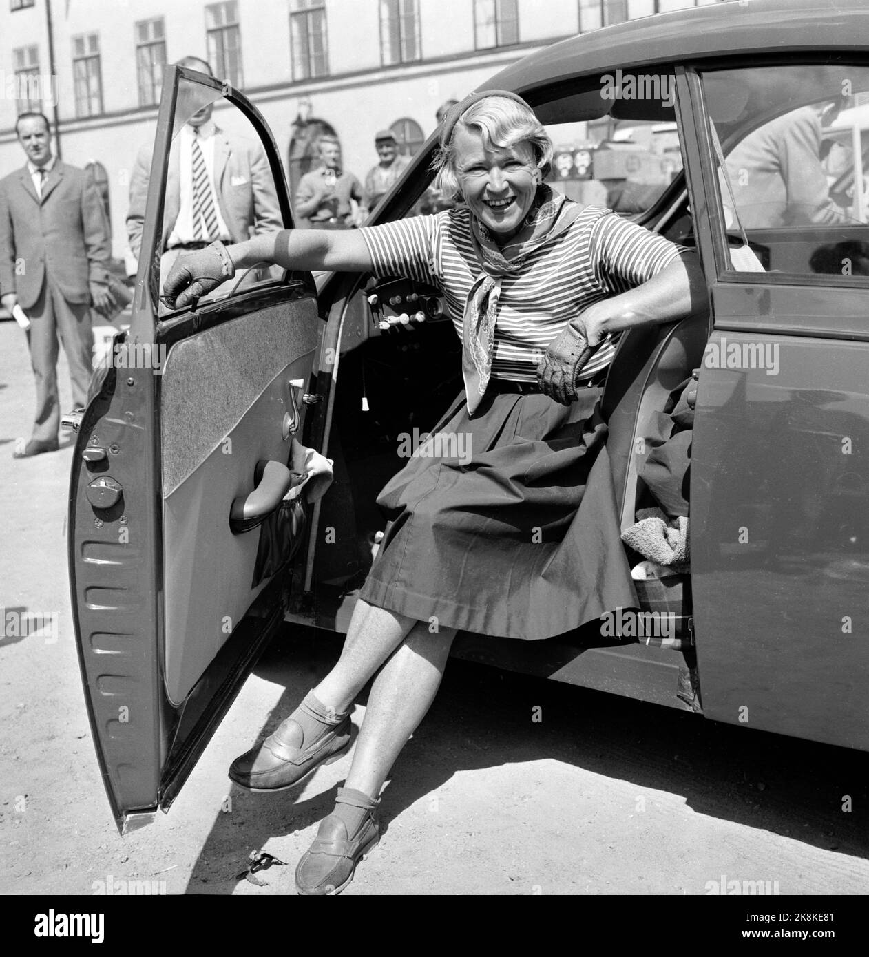 Sweden 19600615 Rally driver Greta Molander (1908 /2002), born in ...