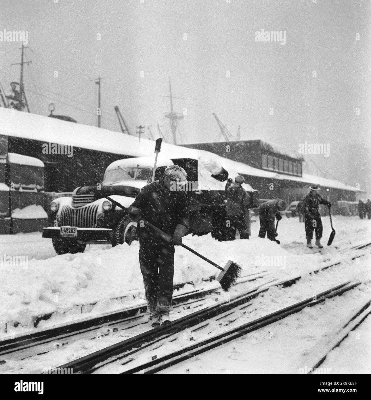 Downtown oslo snow hi-res stock photography and images - Alamy