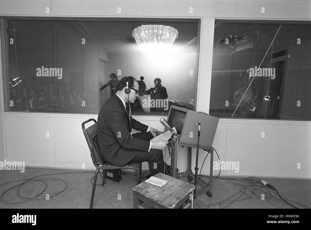 Oslo January 1964 - Political television debate at the Central Theater ...
