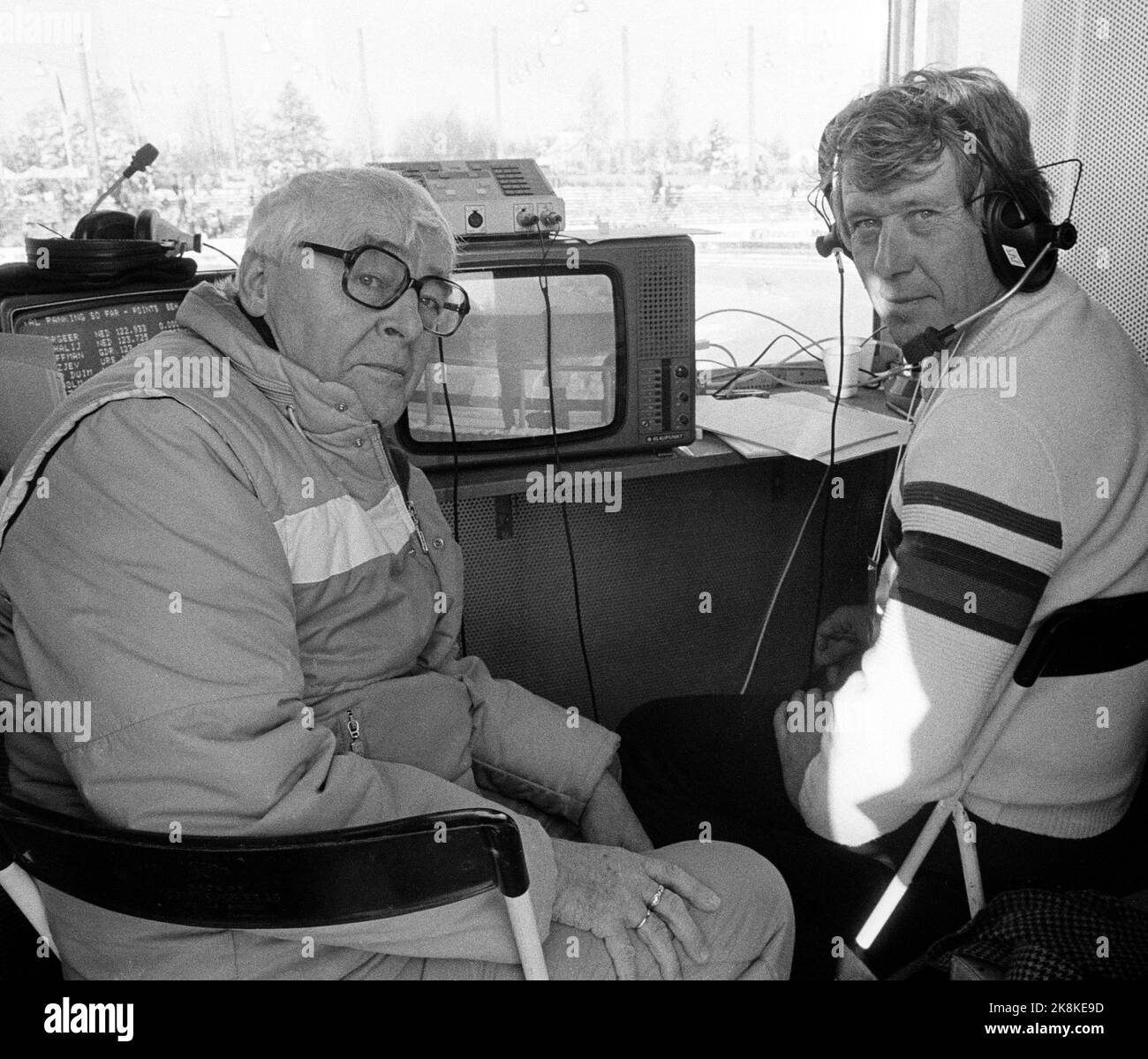 Eskisltuna, Sweden 1985-01: NRK reporters Per Jorsett (t Best Norwegian ...