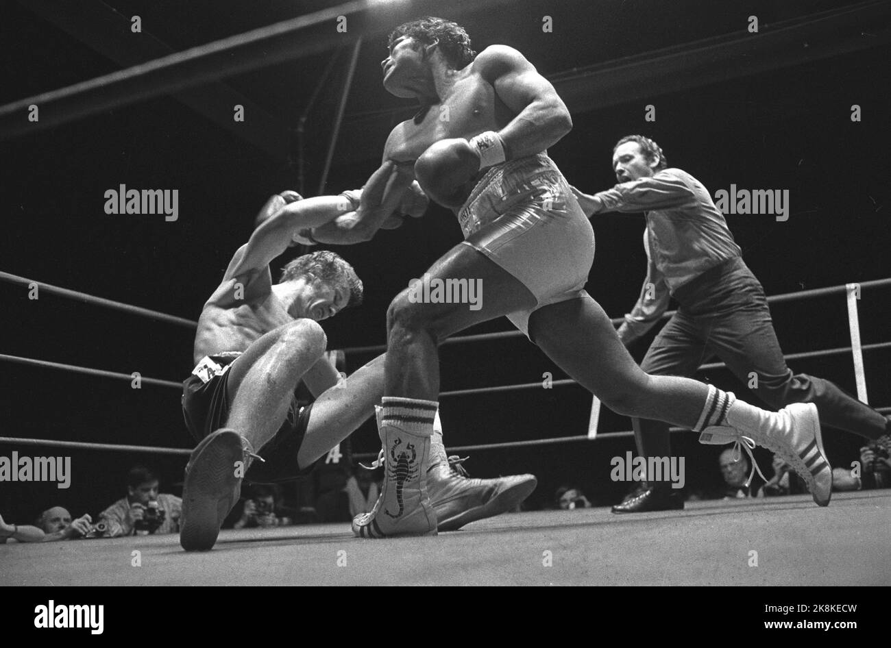 Oslo 19760329. Boxer Harald Skog lost at Knock Out. Norwegian ...