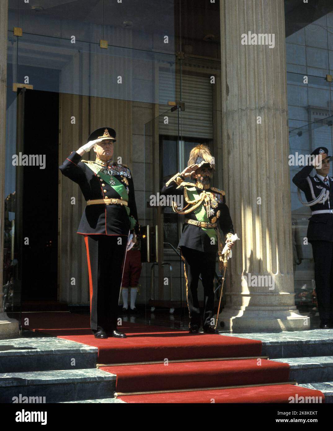 Ethiopia 1966. King Olav visits Ethiopia in January 1966. Here King ...
