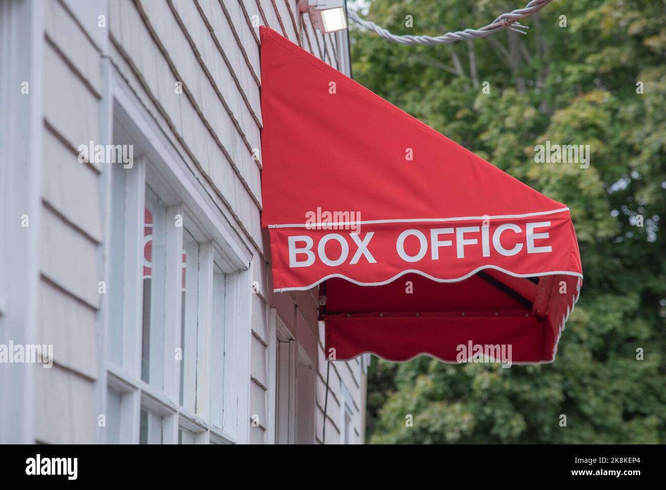 Box Office awning in Provincetown, Cape Cod, Massachusetts Stock Photo ...