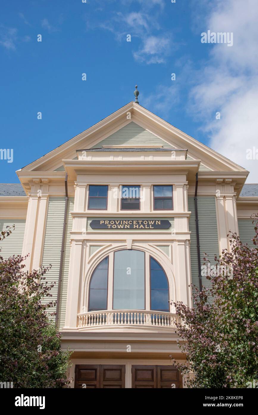 The town hall in Provincetown, Cape Cod, Massachusetts Stock Photo - Alamy