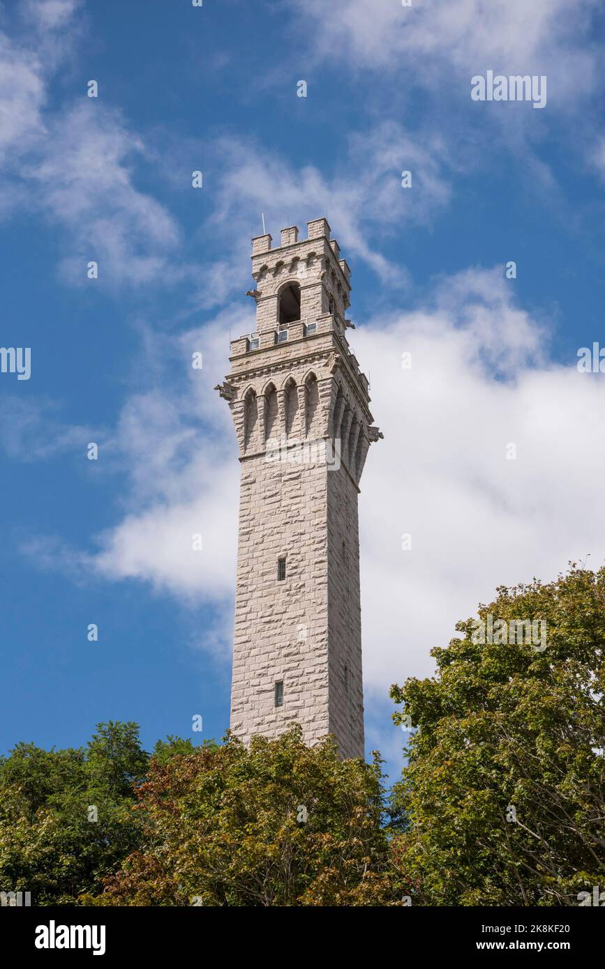 The Pilgrim Monument in Provincetown, Cape Cod, Massachusetts Stock ...