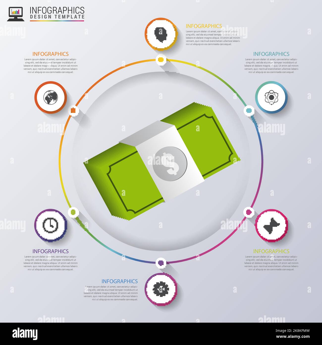 Modern business Infographics. Vector illustration Stock Vector Image ...