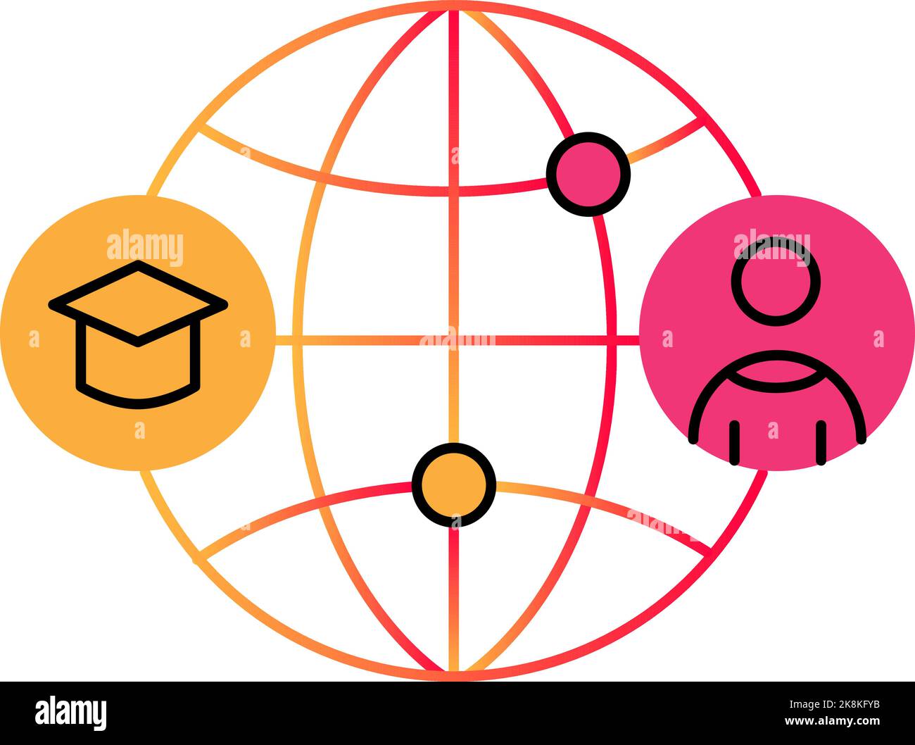 Education outline hi-res stock photography and images - Alamy