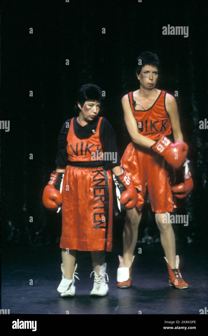 Oslo 1990 - from performance with Dizzie Tunes. Hege Schøyen T.H as the ...