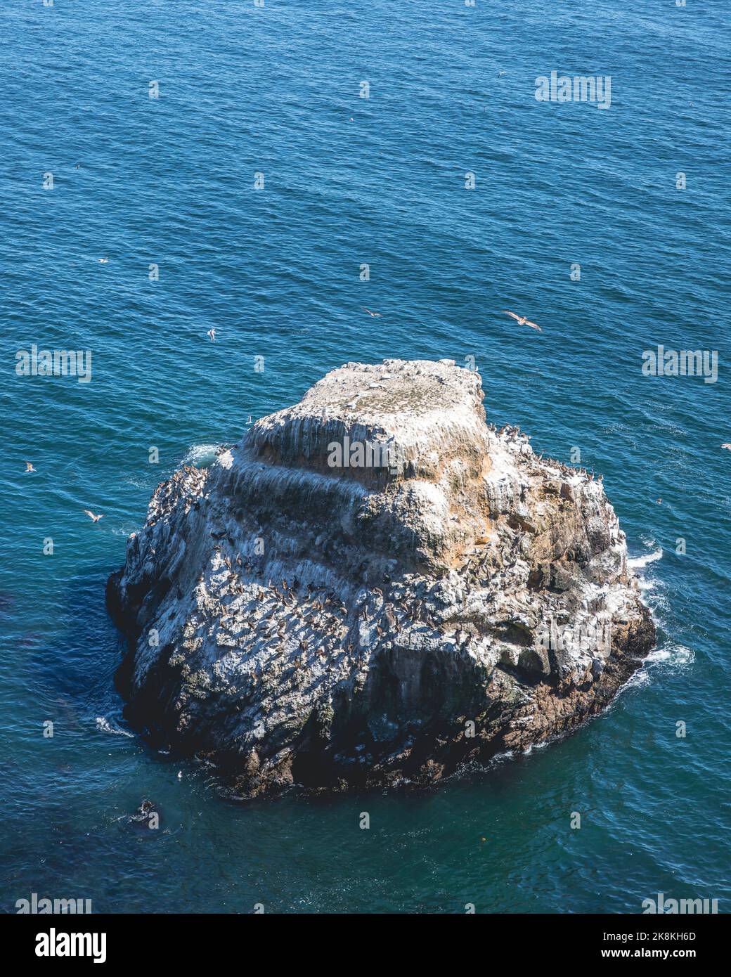 An aerial view of Chimney Rock formation in Point Reyes Stock Photo - Alamy