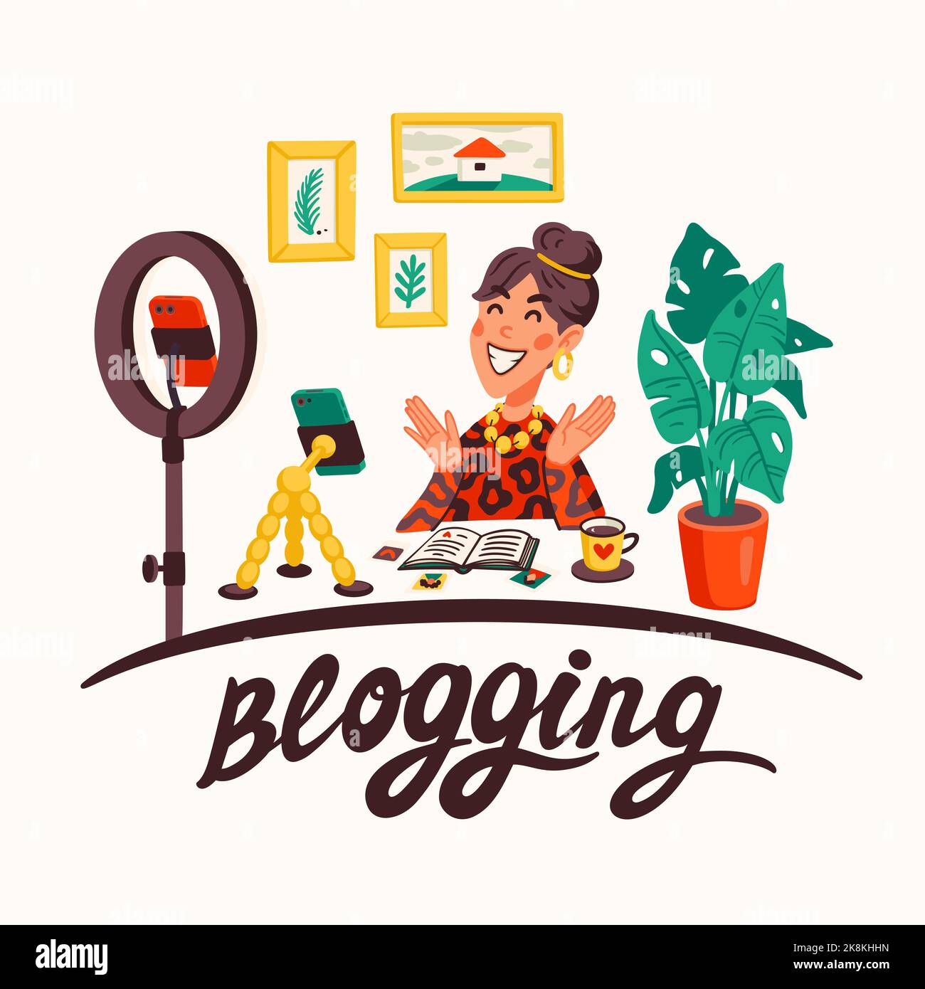 Youtuber celebrity Stock Vector Images - Alamy