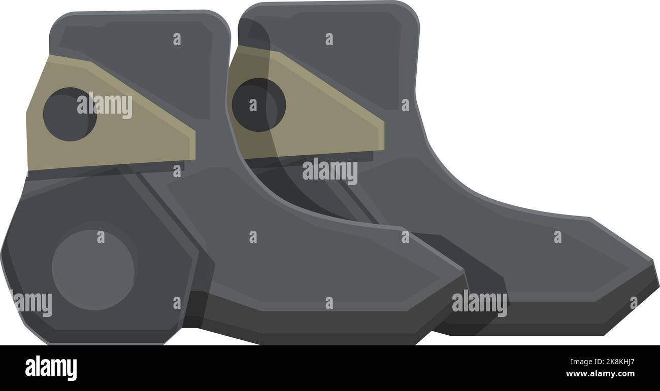 Biker shoes icon cartoon vector. Moto fashion. Biker part Stock Vector ...