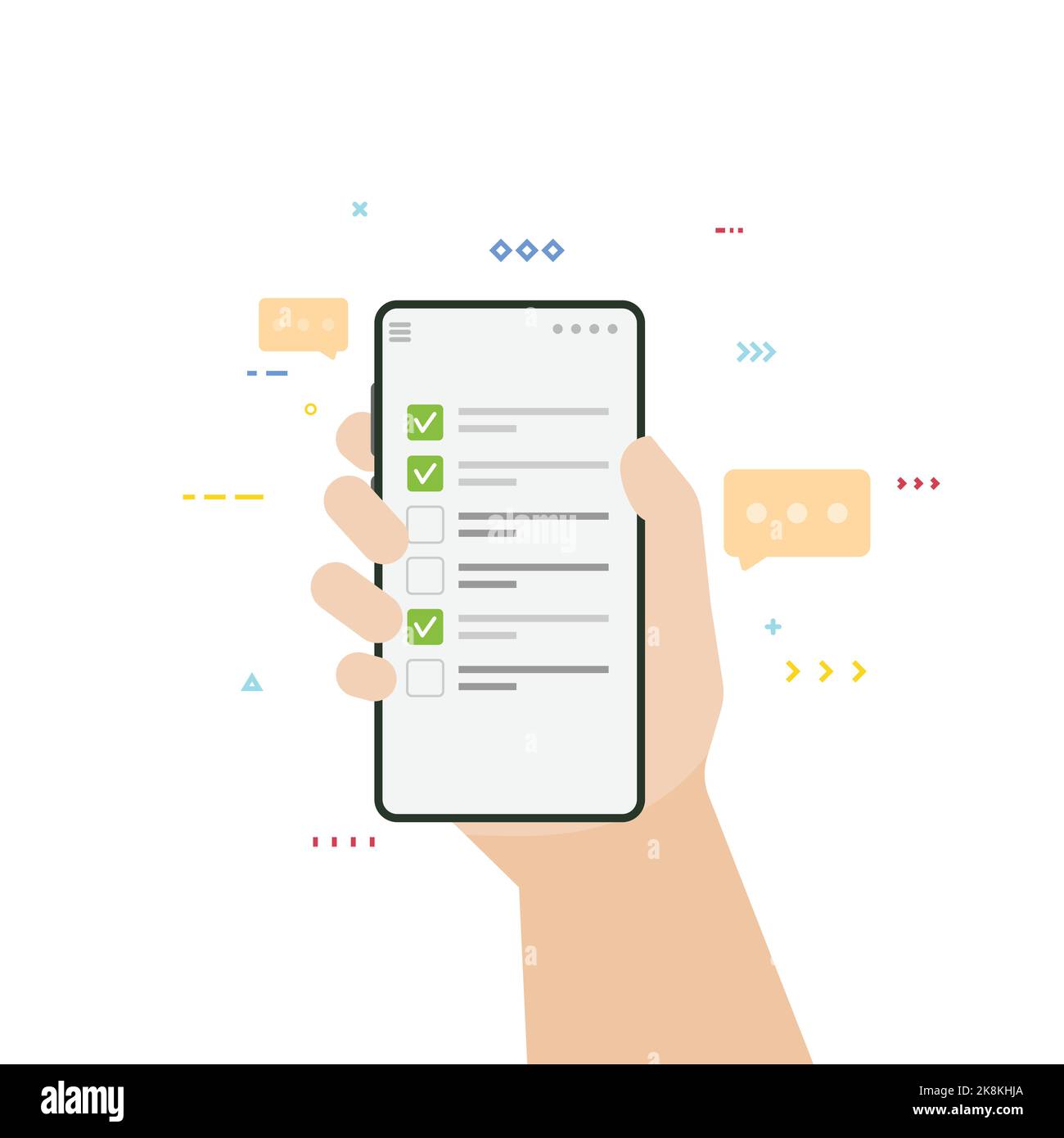 Application form tick box Stock Vector Images - Alamy