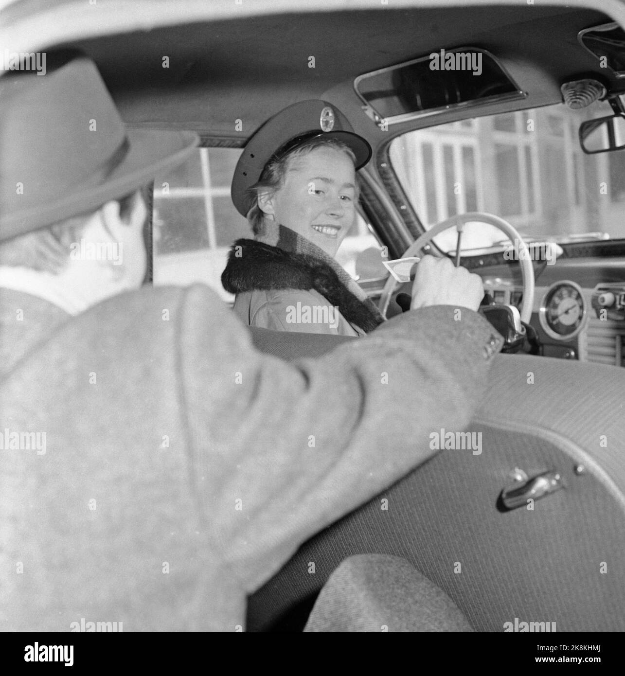 1956 norways first female taxi driver hi-res stock photography and ...