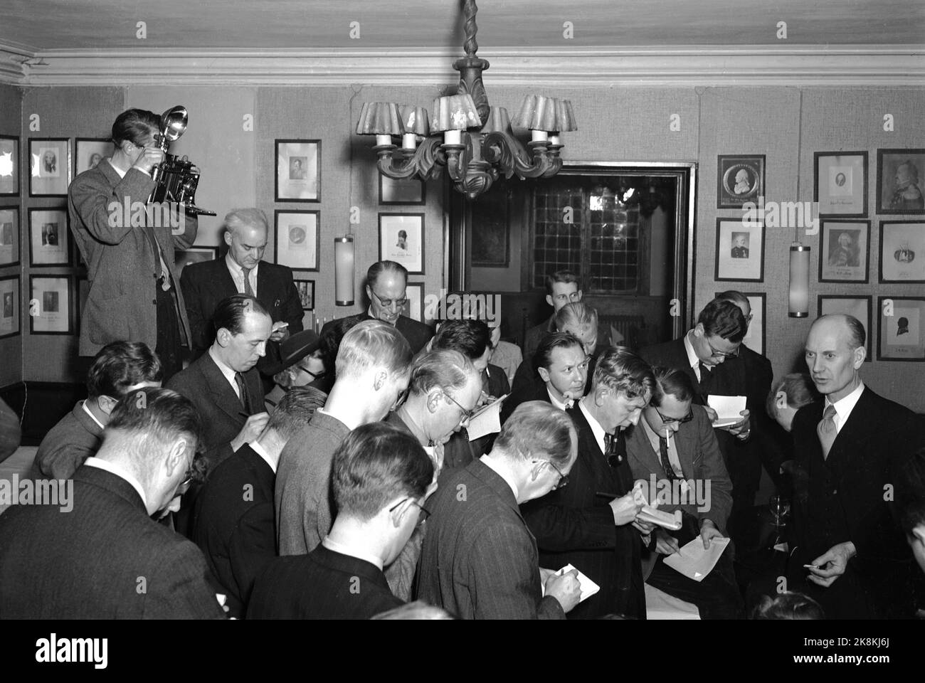 Oslo 19490129 The leaders of the Nordic countries meet in the military ...