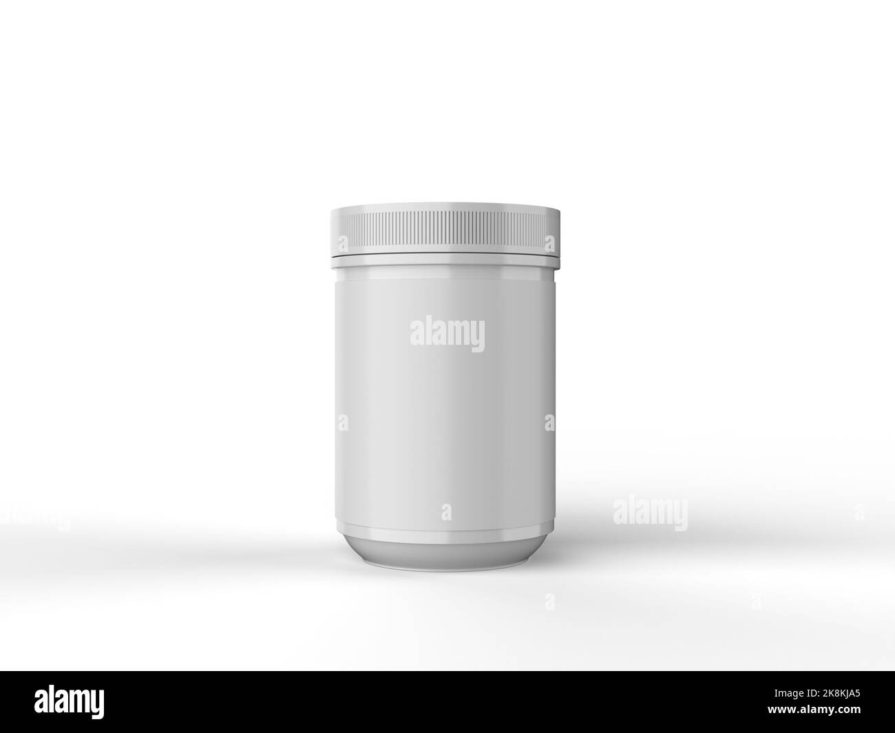 Glossy Protein Jar 3D Rendering Stock Photo - Alamy