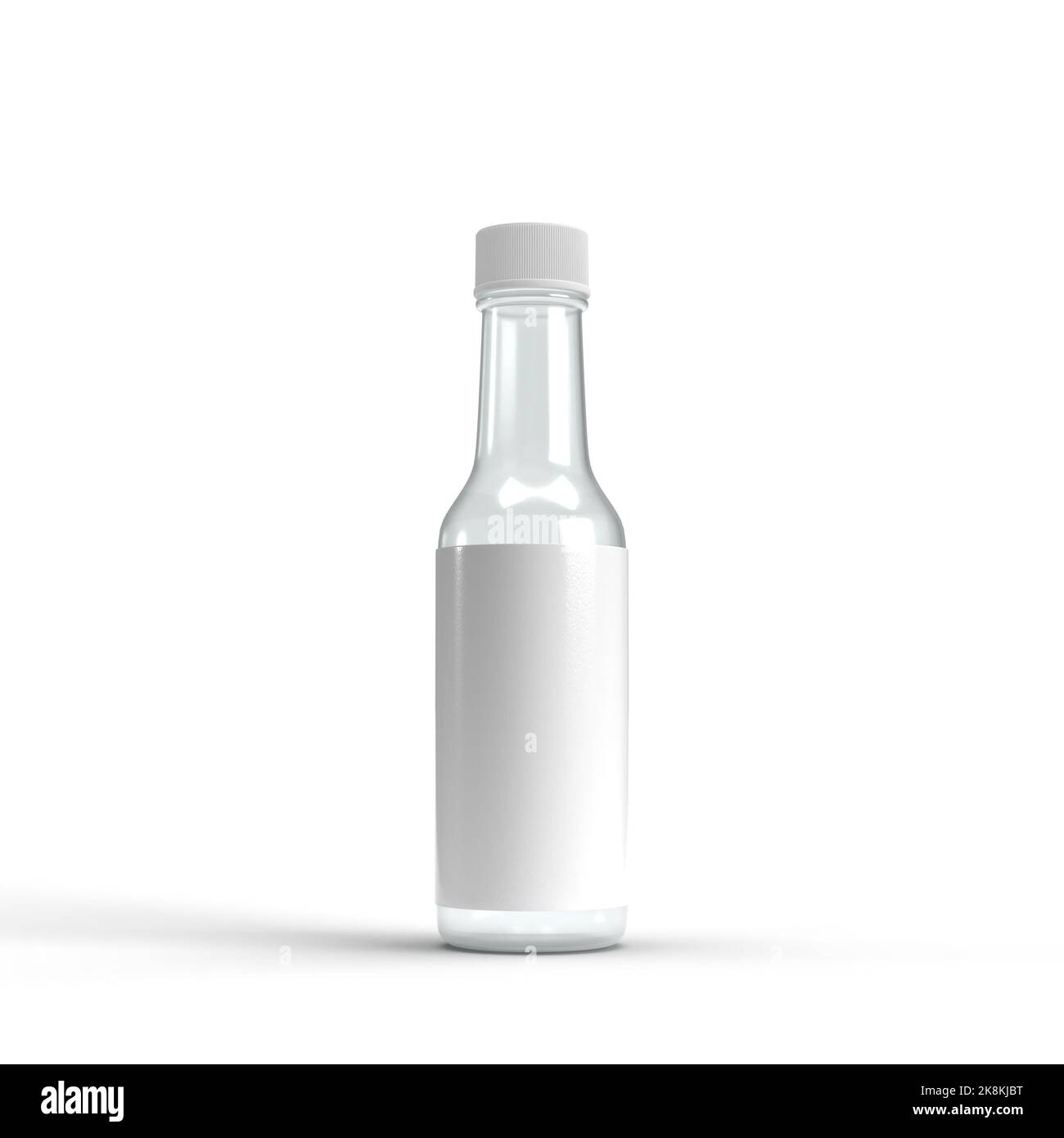 Glass Sauce Bottle 3D Rendering Stock Photo - Alamy