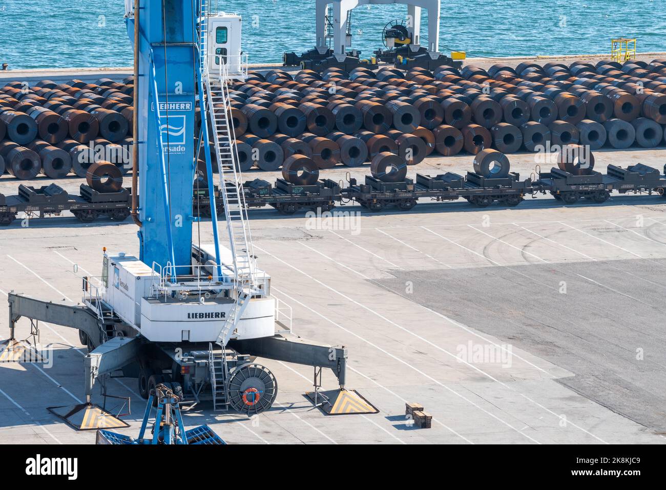Steel coils train hi-res stock photography and images - Alamy