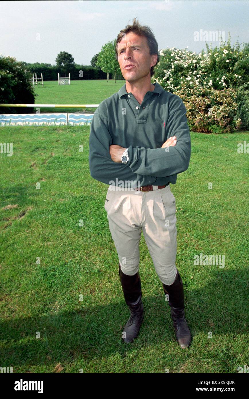Maastricht Netherlands 19960806 horse breeder and trainer Henk Nooren ...