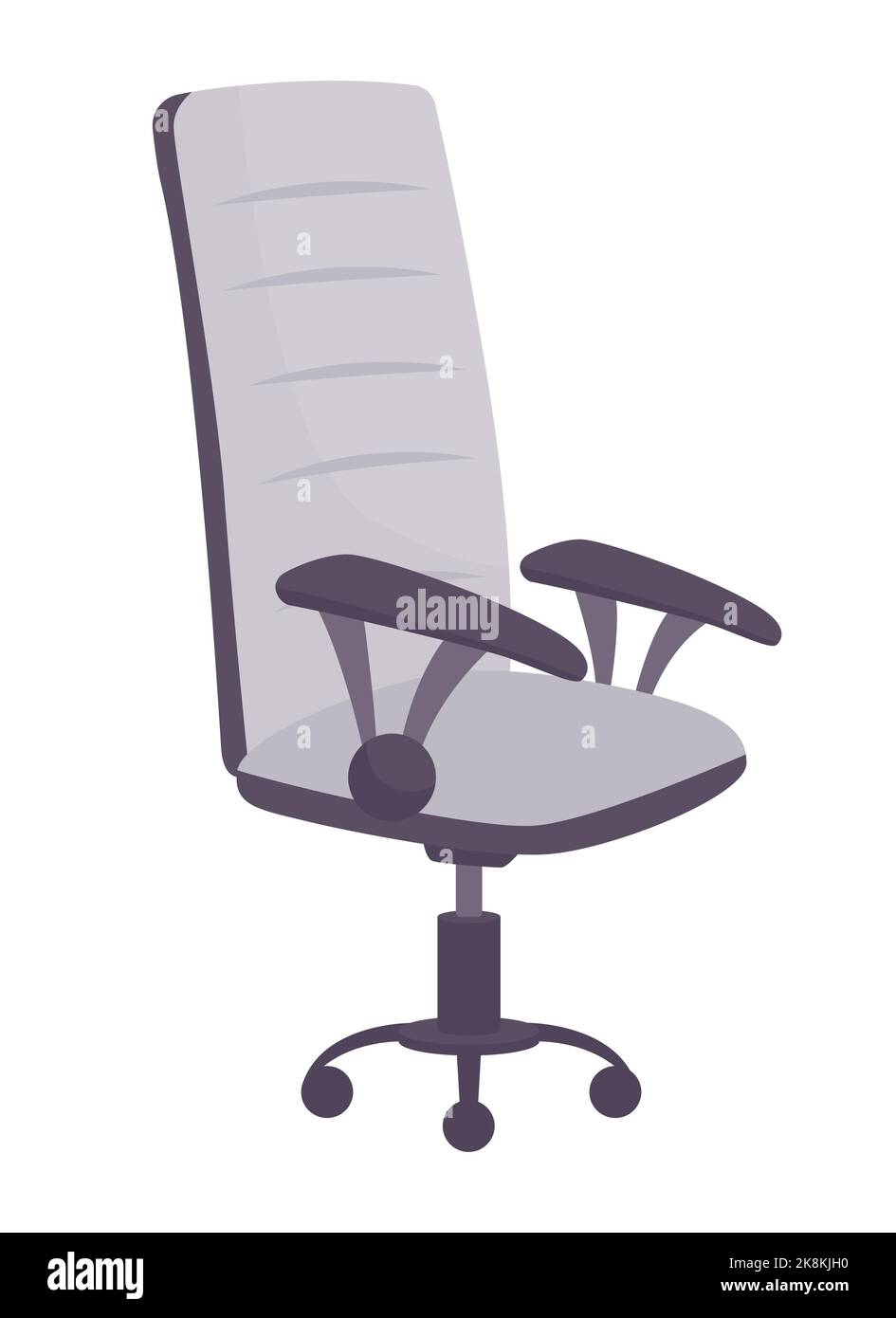 Office Armchair Semi Flat Color Vector Object Stock Vector Image And Art