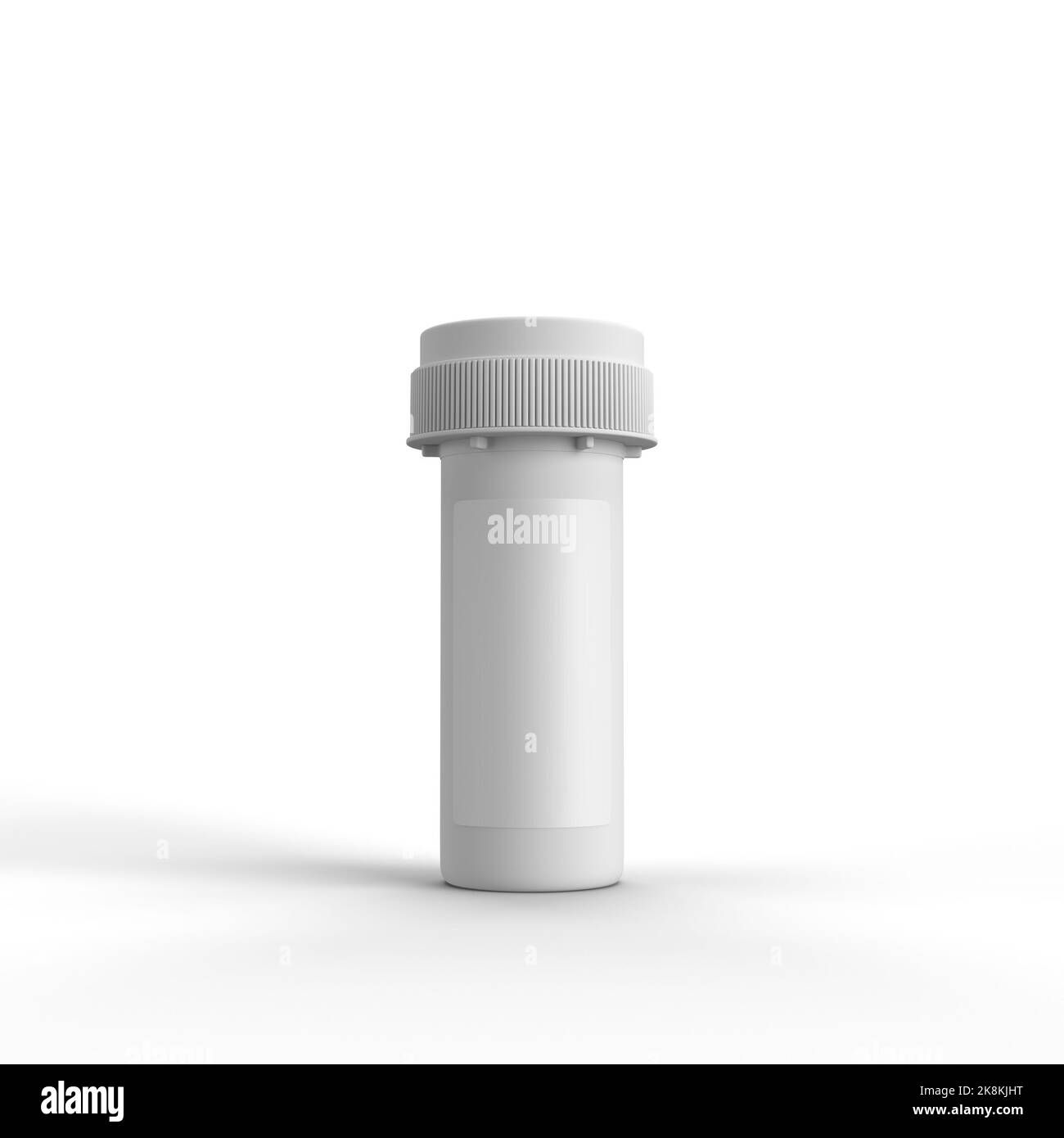 White matte plastic bottle Cut Out Stock Images & Pictures - Alamy