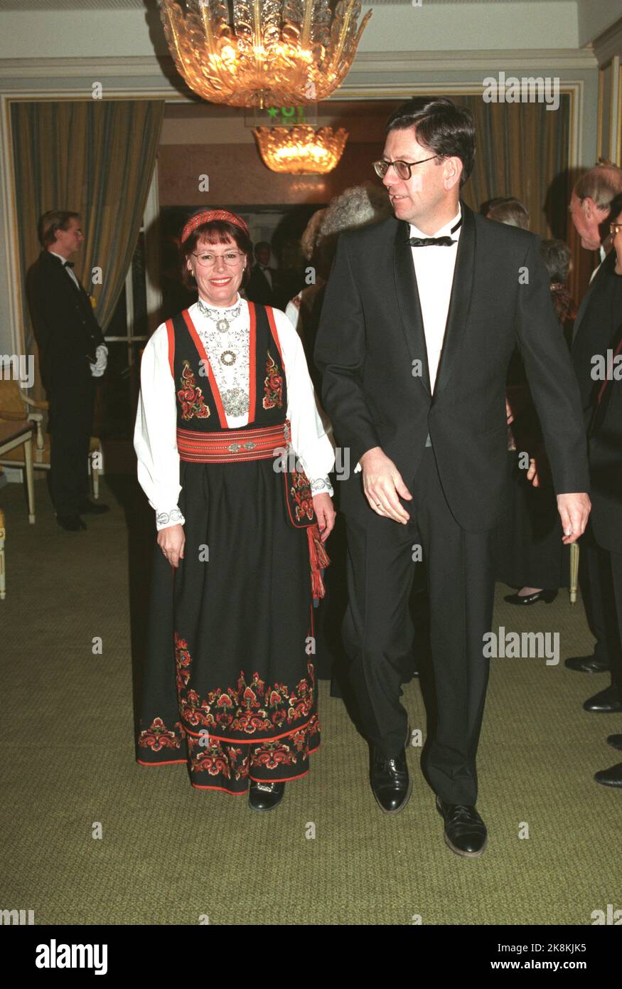 Oslo 19941210: The politician-couple Gro Balas and Bjørn Tore Godal ...