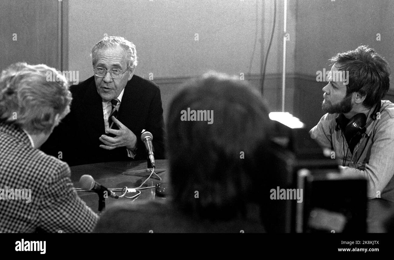 Oslo 19811209 poul hartling hi-res stock photography and images - Alamy