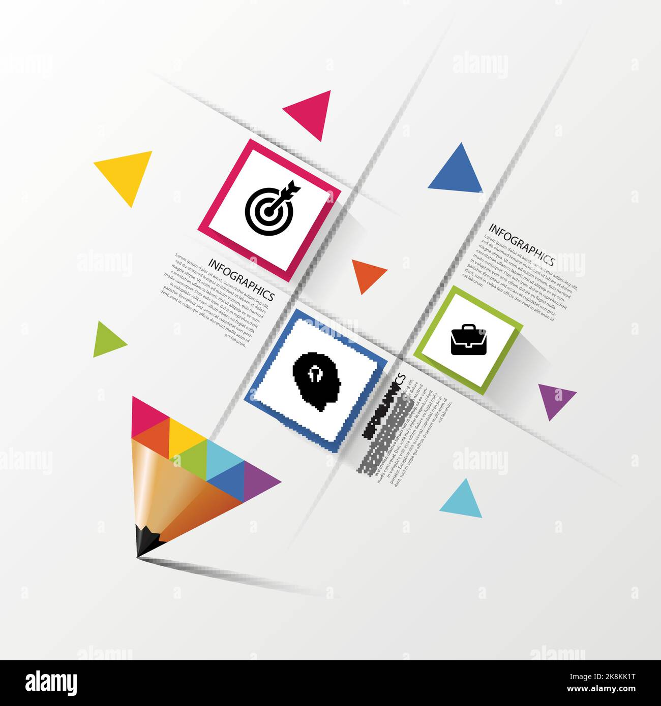 Abstract infographic design. Modern style template. Vector illustration ...