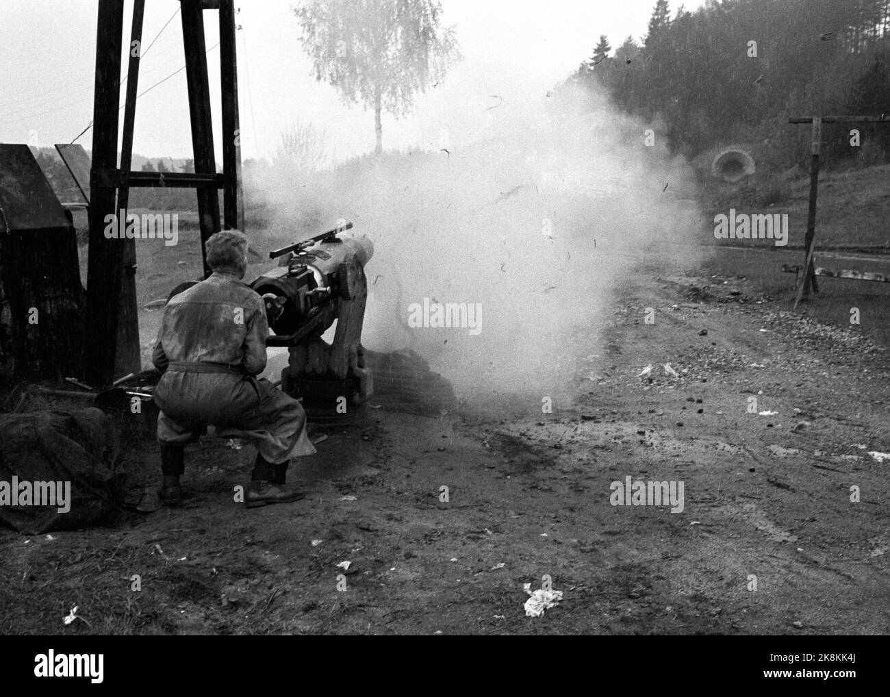 Kongsberg 19620825. Rockets for NATO. Kongsberg weapons factory has ...