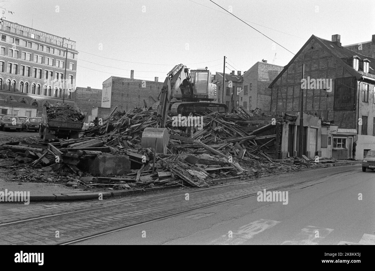 Oslo December 8, 1975. Peckelgården in Pilestredet, one of Oslo's ...