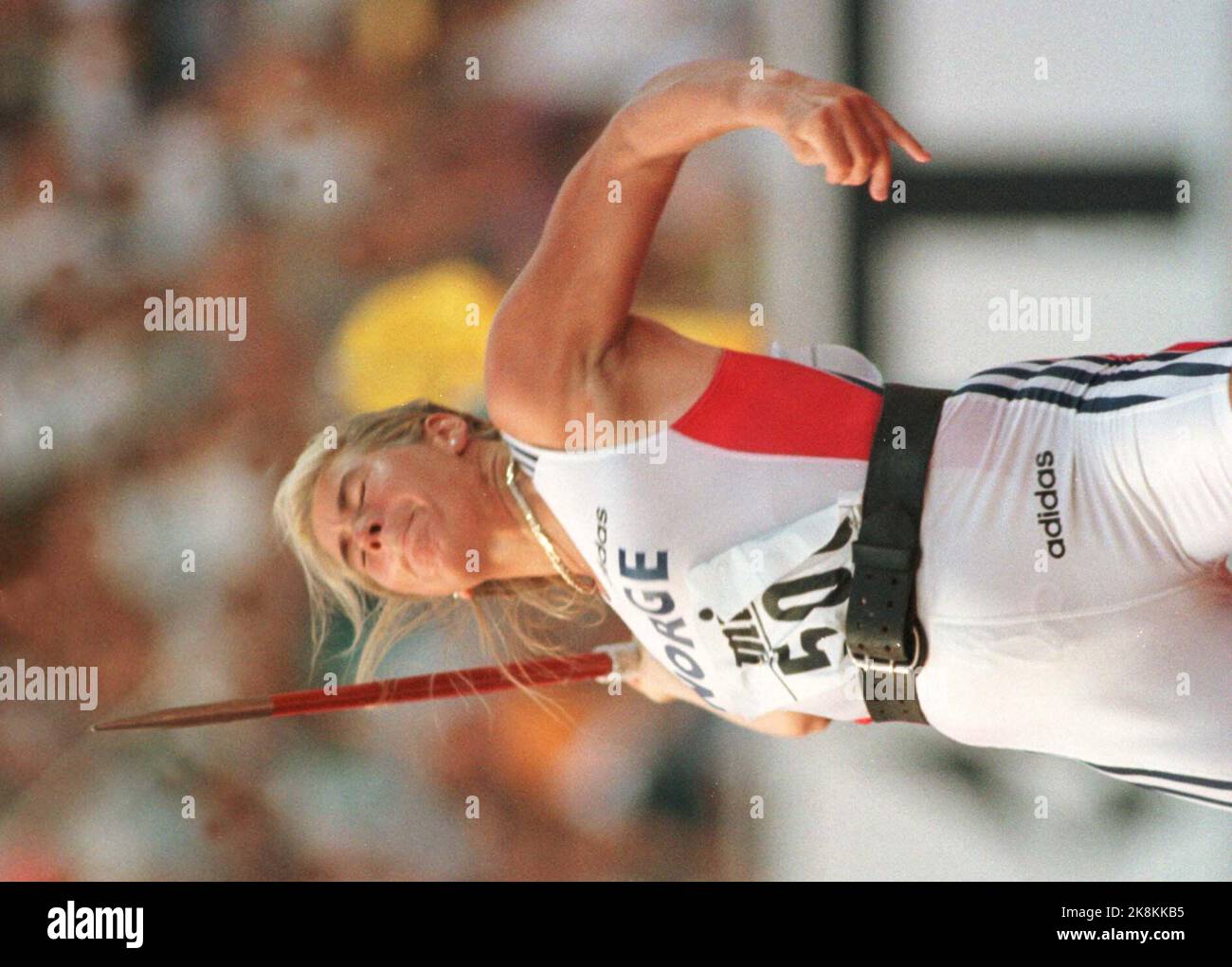 World Cup Athletics - Athens 1997 Trine Hattestad photographed during ...