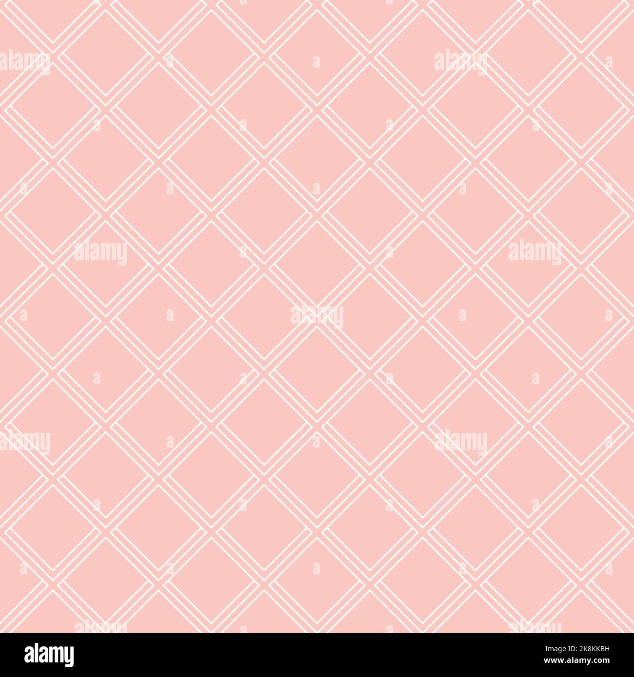 Geometric abstract pink and white pattern. Geometric modern ornament ...