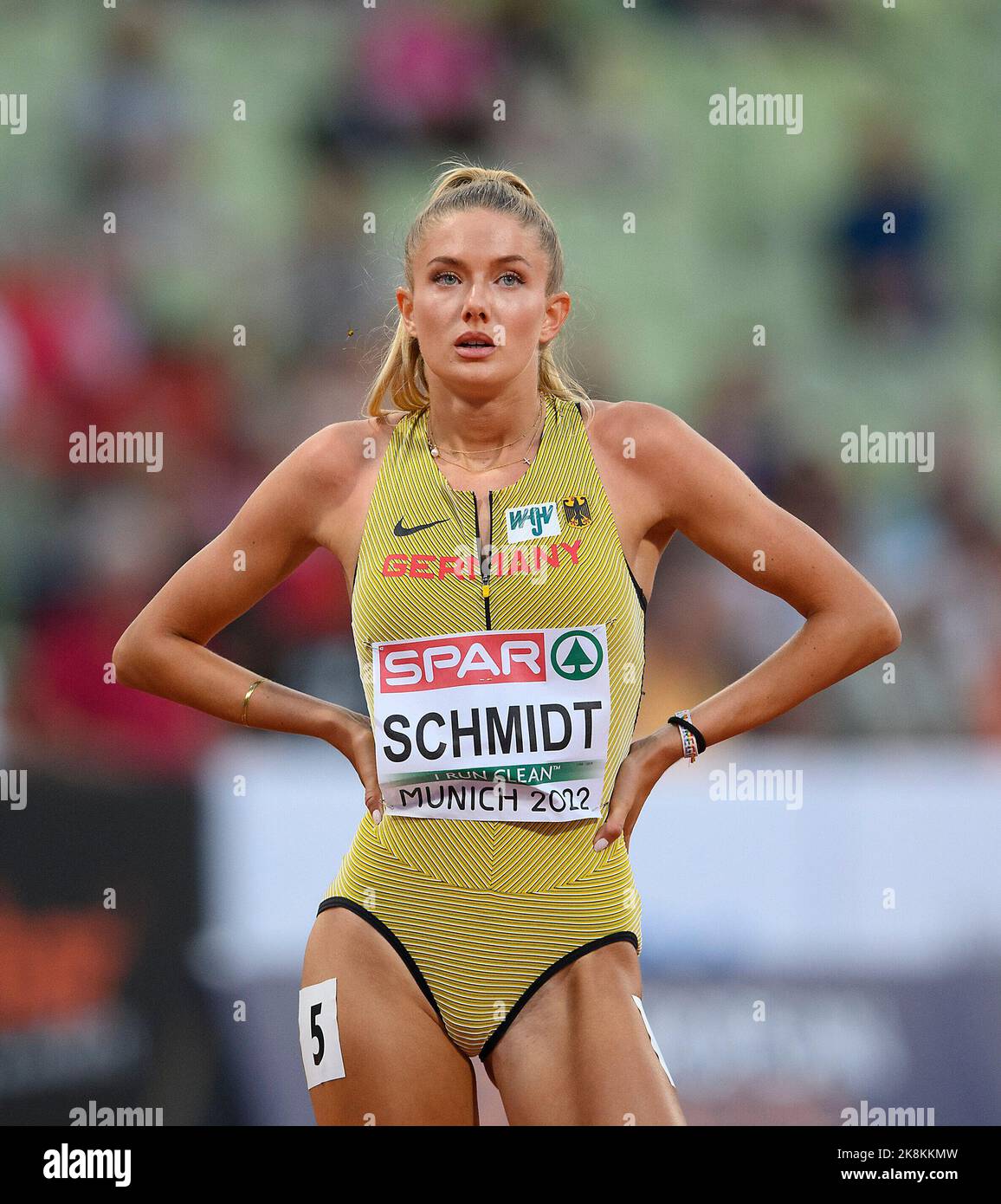 Munich, Deutschland. 16th Aug, 2022. Alica SCHMIDT (GER) before the ...