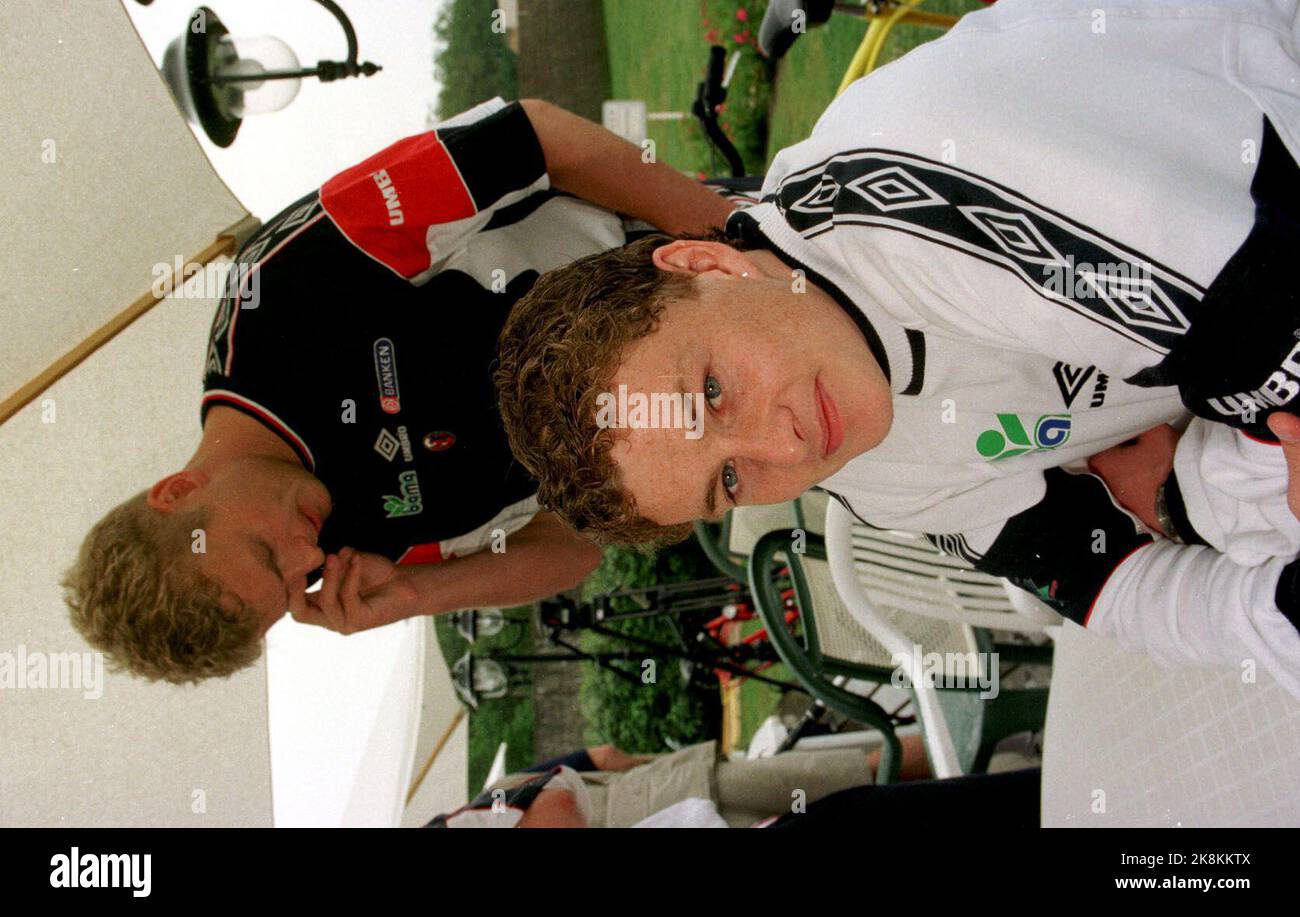 Ole Gunnar Solskjær and Jostein Flo photographed together. Photo: Bjørn ...